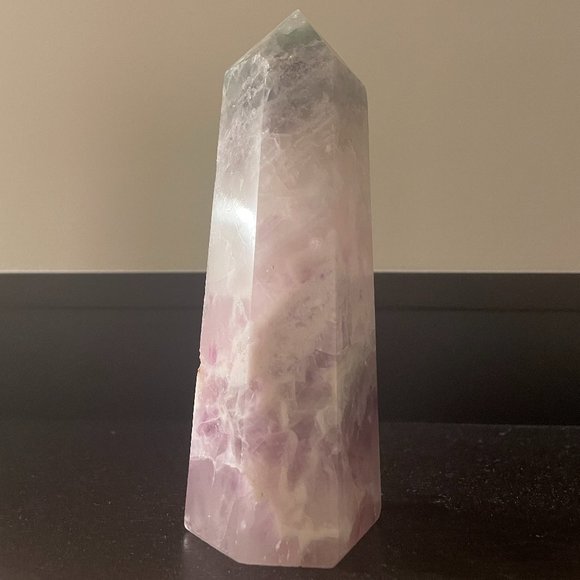 Other | Rare Pink And Green Fluorite Tower With Purple Inclusions ...